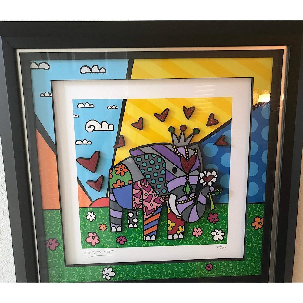 Romero Britto | Elephant (2018) | MutualArt