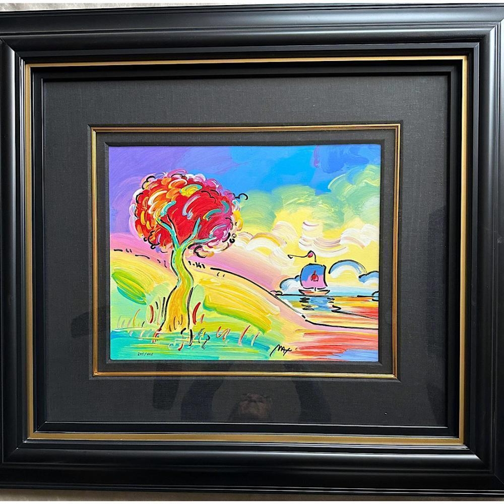 Peter Max | Sailboat in Spectrum (2018) | MutualArt