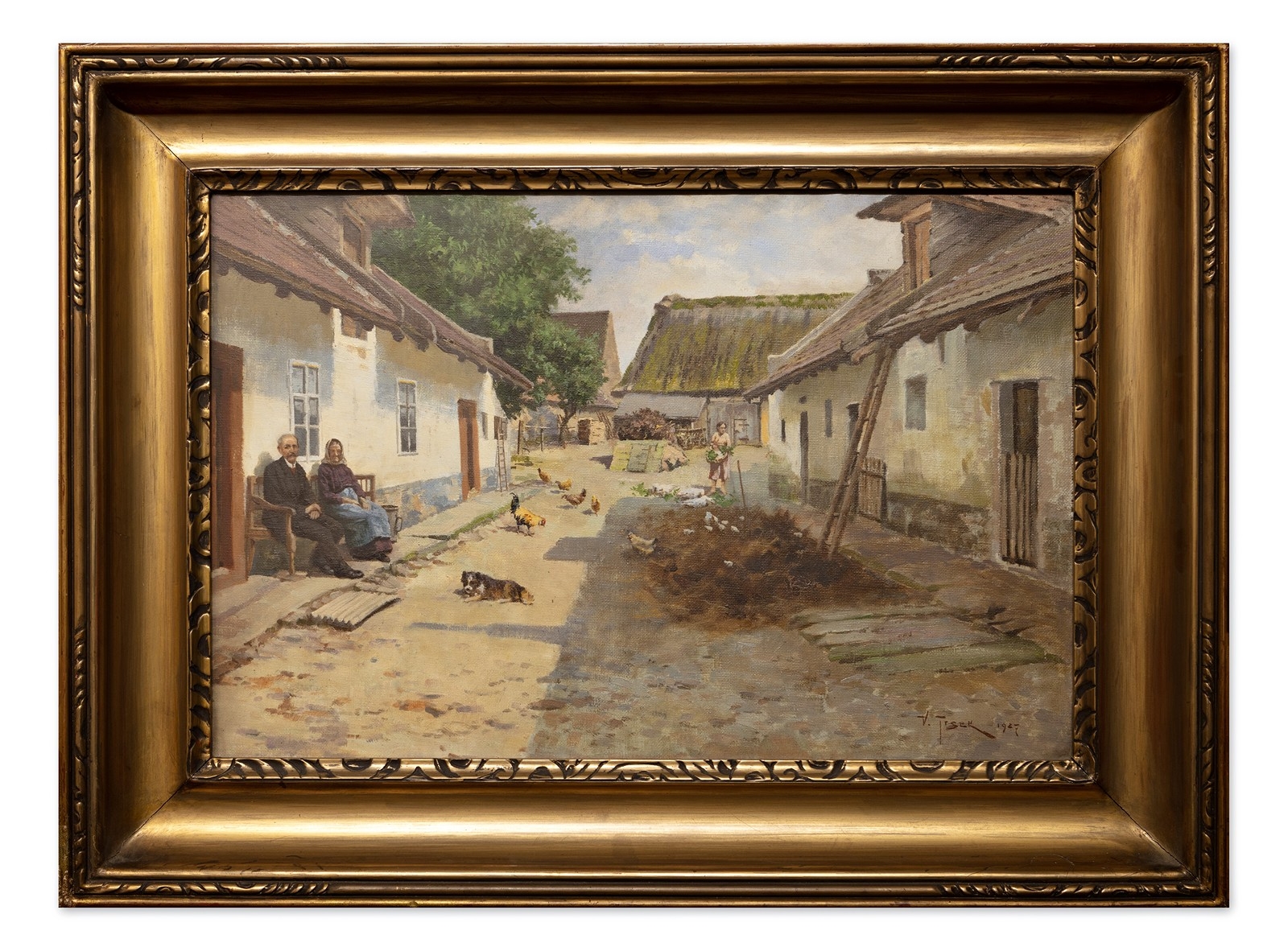 Vilem Trsek | Na dvoře (1927) | MutualArt