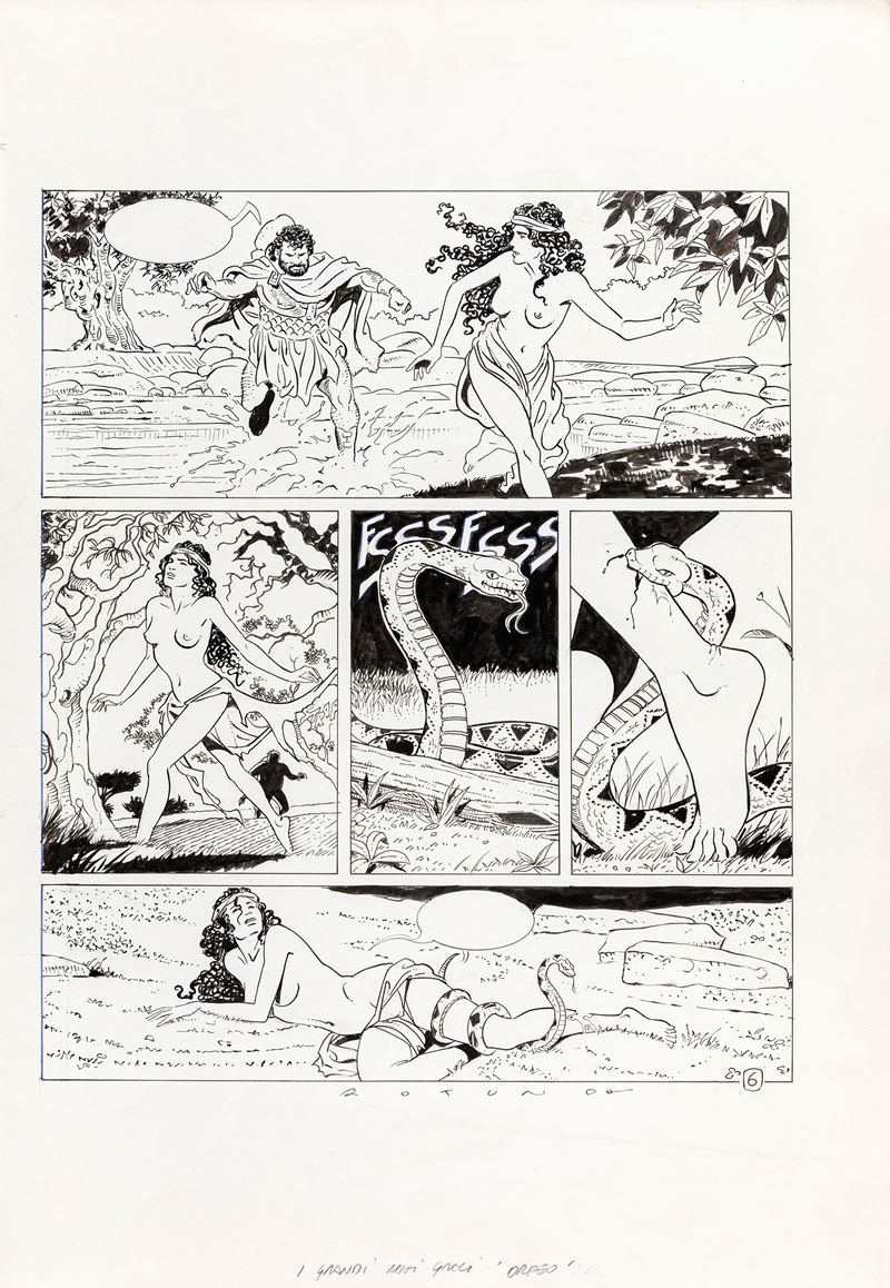 Massimo Rotundo | The great Greek myths in comics - Orpheus, 1995 (1995 ...