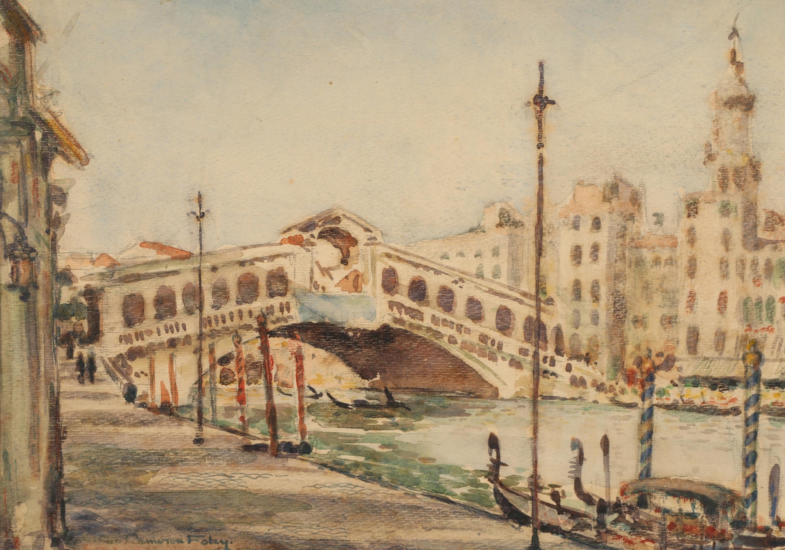 George Cameron Foley | 'Rialto Bridge- Venice' | MutualArt