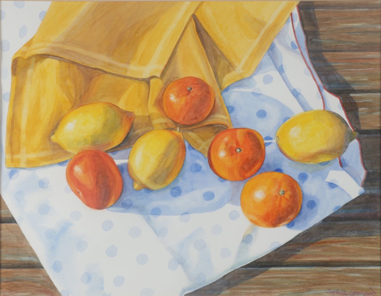 Sophia Leonard | Still life of fruit | MutualArt