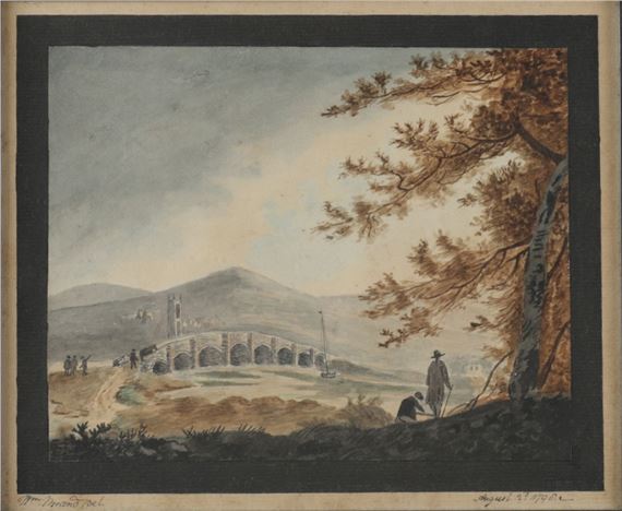 William Brand | Roman Bridge of Alcántara (1790) | MutualArt