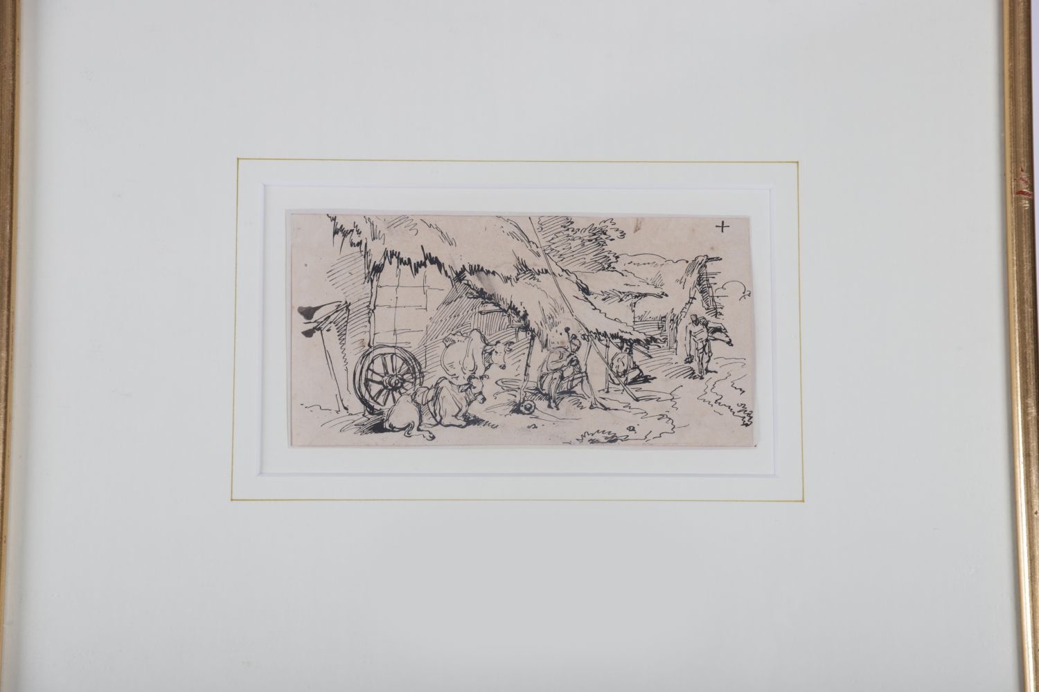 George Chinnery | Coolies outside a homestead | MutualArt