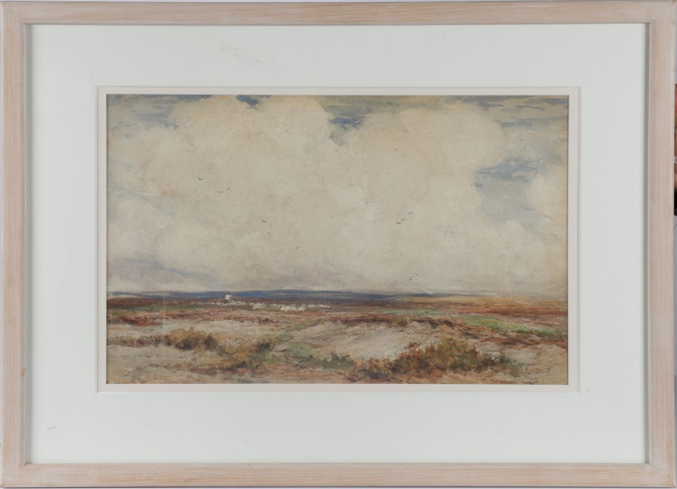 Claude Hayes | Shepherd and sheep in a landscape | MutualArt