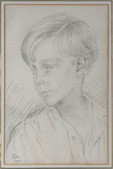 Augustus Edwin John | Portrait of Simon (1942) | MutualArt