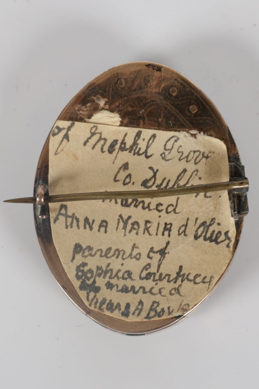 John Comerford | Oval miniature portrait David Courtney Mespil Grove ...