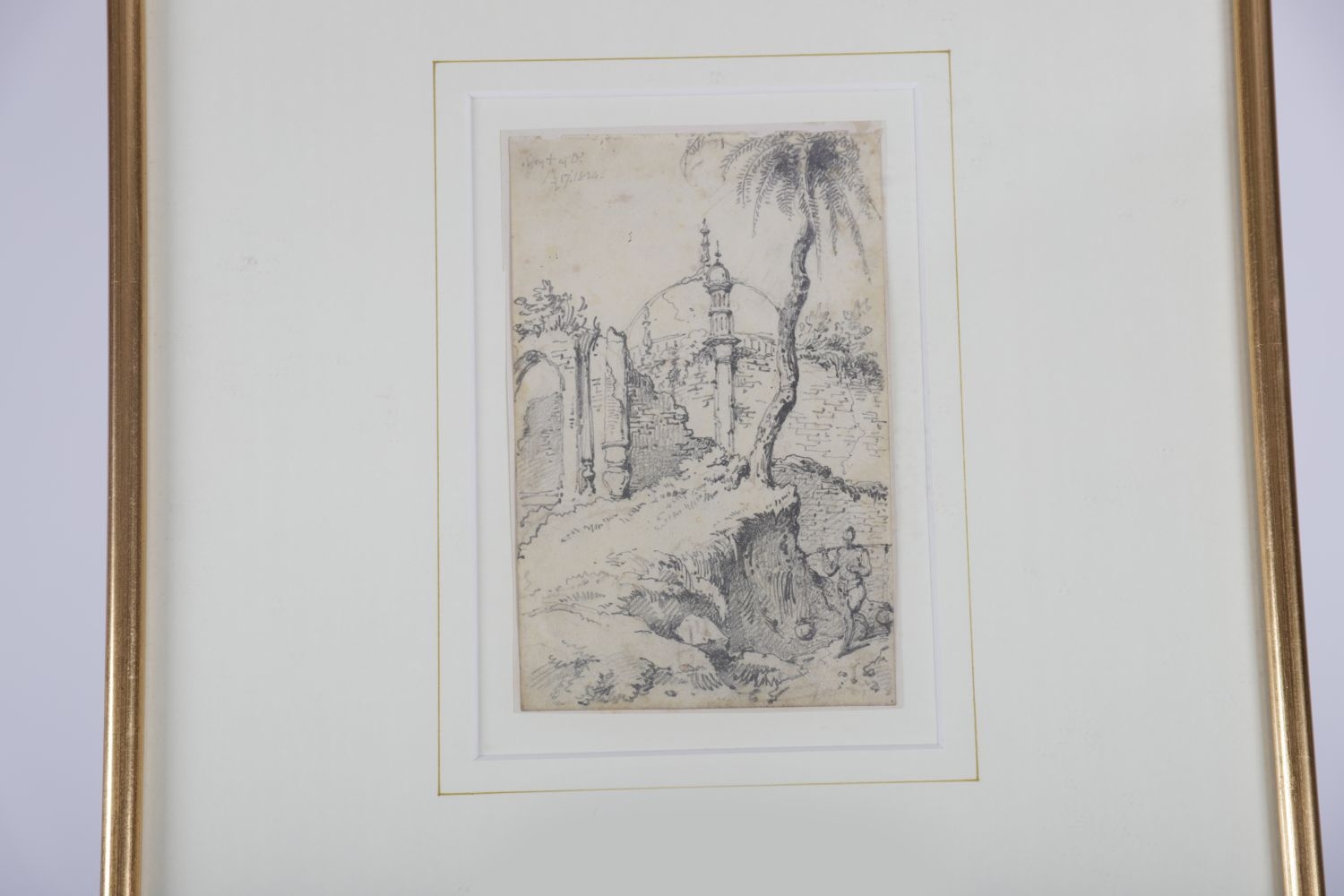 George Chinnery | Coolies at the entrance to a mausoleum, North India ...