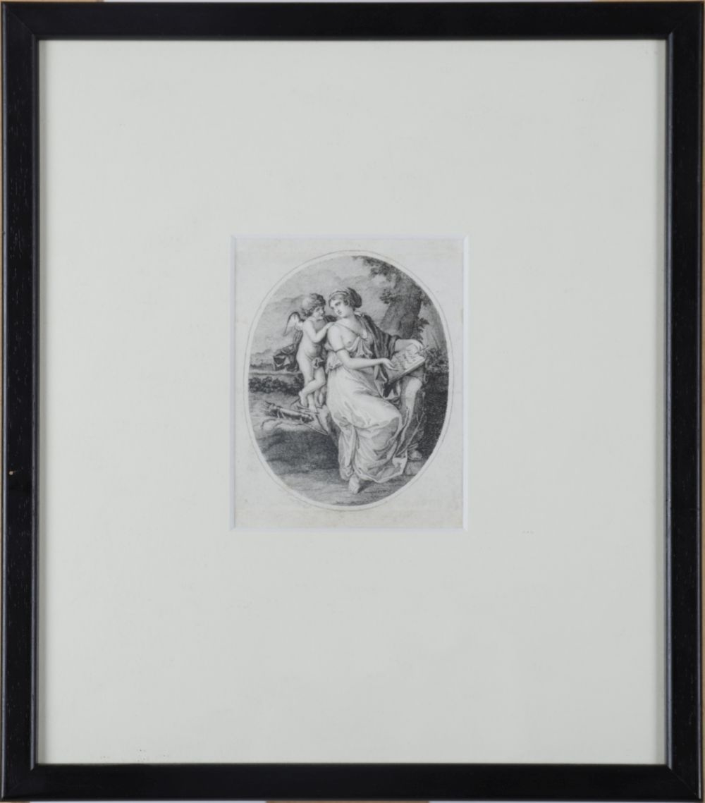 Angelica Kauffmann | Sappho Compsingan ode to Venus; Allegory of ...
