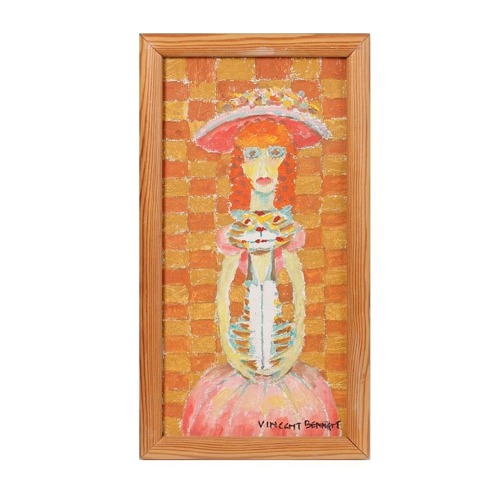 Vincent Bennett | Lady With Cat | MutualArt