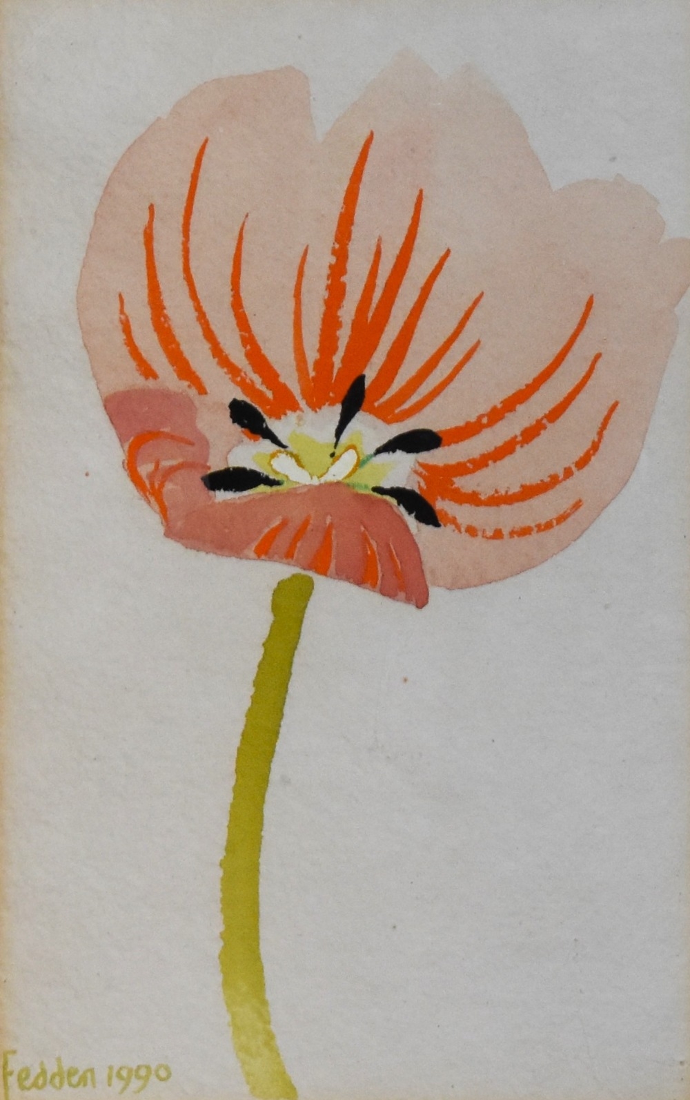 Mary Fedden | Pink Flower (1990) | MutualArt