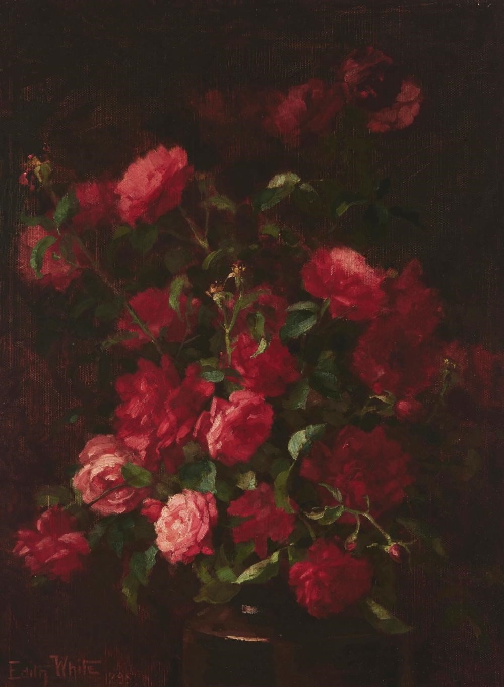 Edith White | Red Roses | MutualArt