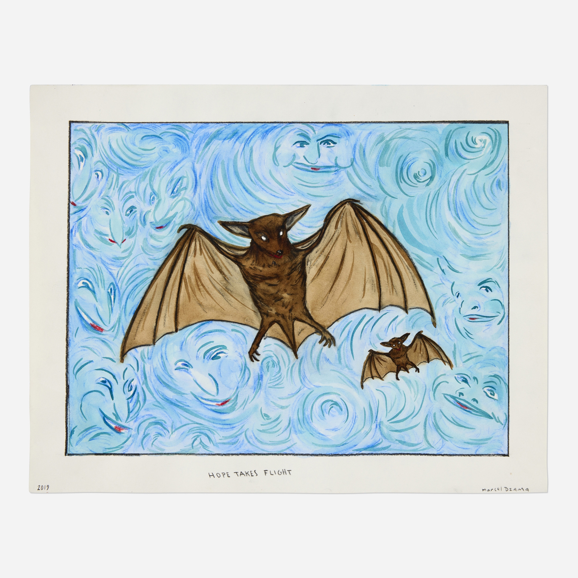 Marcel Dzama | Hope Takes Flight (2019) | MutualArt