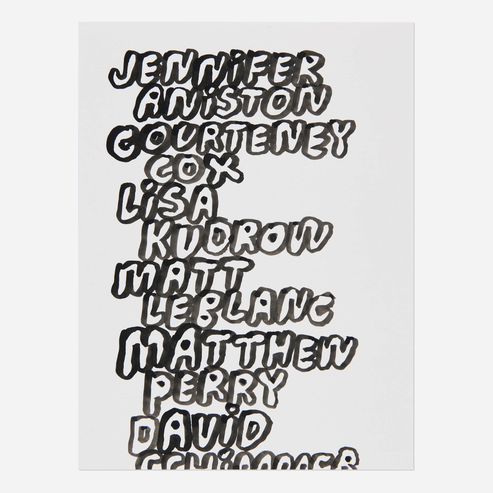 Jason Polan | Untitled (Cast of Friends (2019) | MutualArt