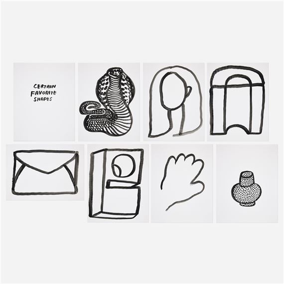 Jason Polan | Certain Favorite Shapes (series of eight works (2019 ...