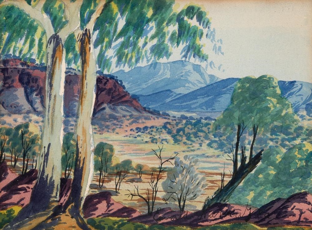 Ewald Namatjira | Central Australian Landscape | MutualArt