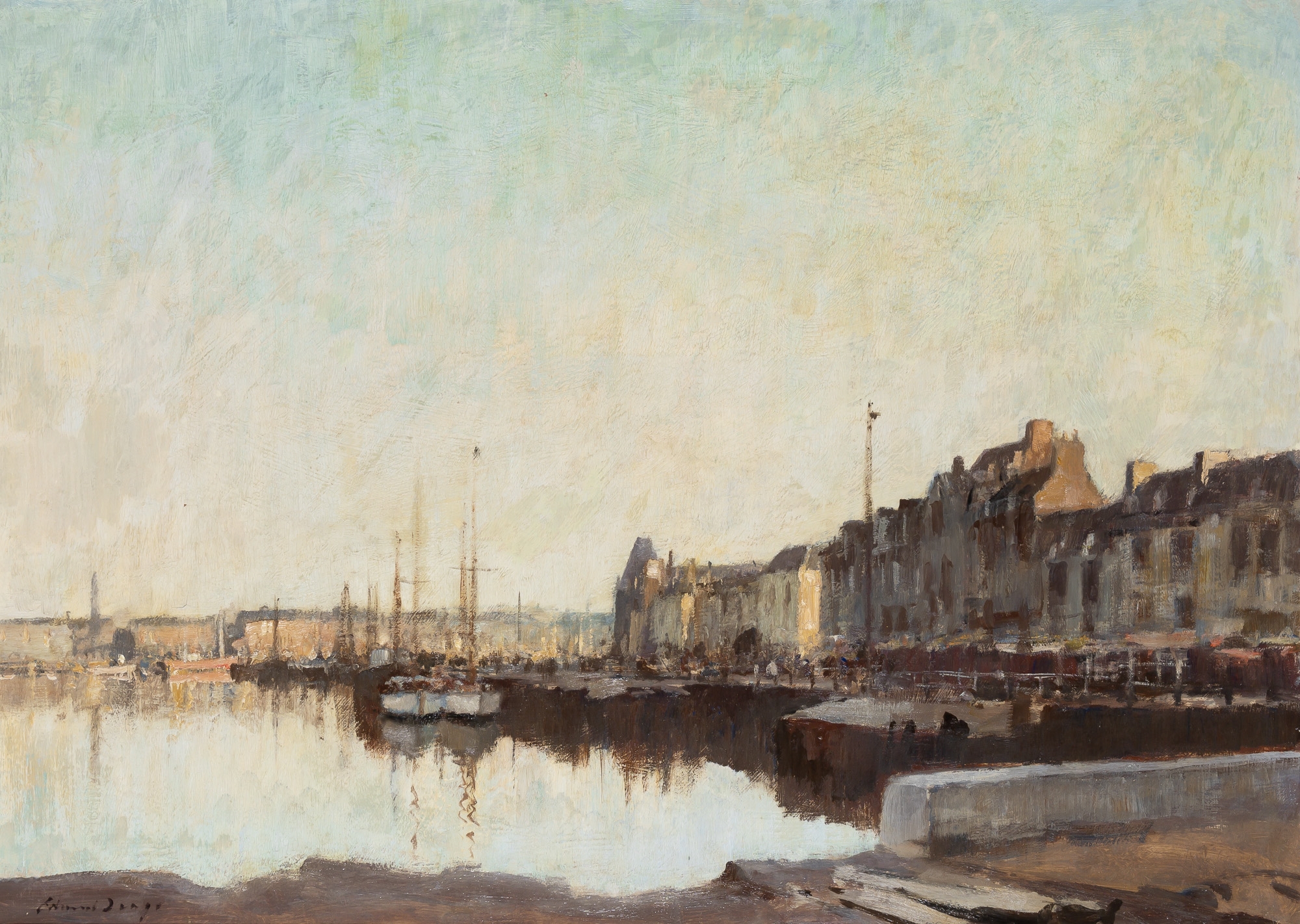 Edward Brian Seago | Dinghies at the Luci Beach, Porto Cervo, Sardinia ...