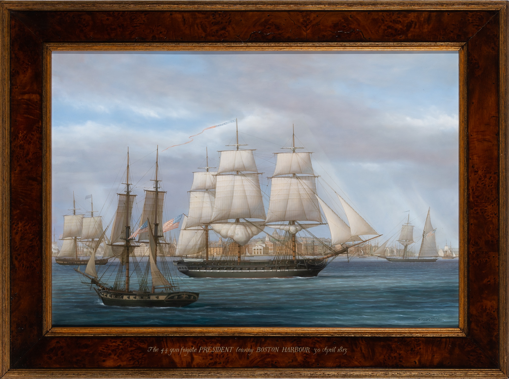 Louis Dodd | The 44 Gun Frigate PRESIDENT | MutualArt