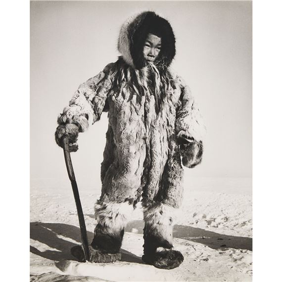 Richard Harrington | YOUNG INUIT WITH SNOWKNIFE SOUTH OF COPPERMINE ...