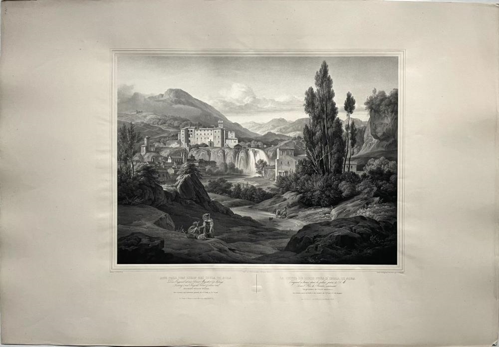 Ernst Fries | La Chute de Liris près d'Isola di Sora (Liris Falls near ...