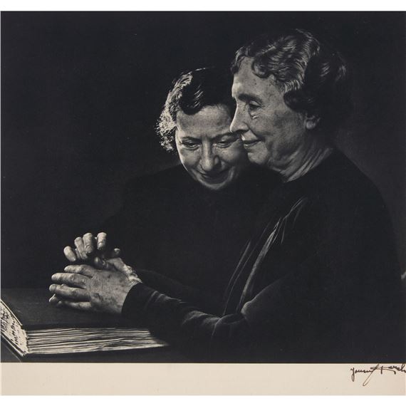 Yousuf Karsh | HELEN KELLER AND POLLY THOMSON, 1948 (1948) | MutualArt