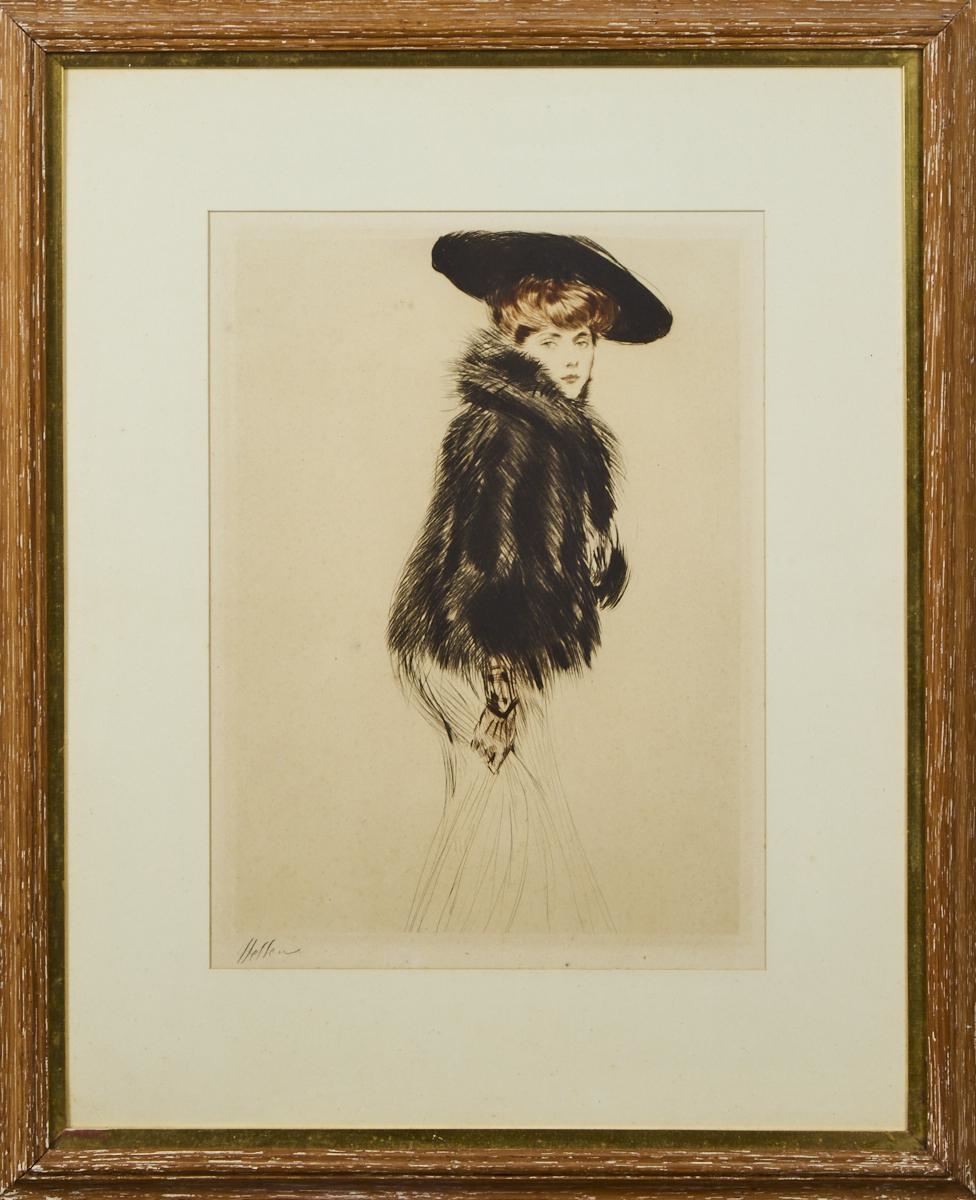 Paul César Helleu | Portrait de Paulette à 6 ans. | MutualArt
