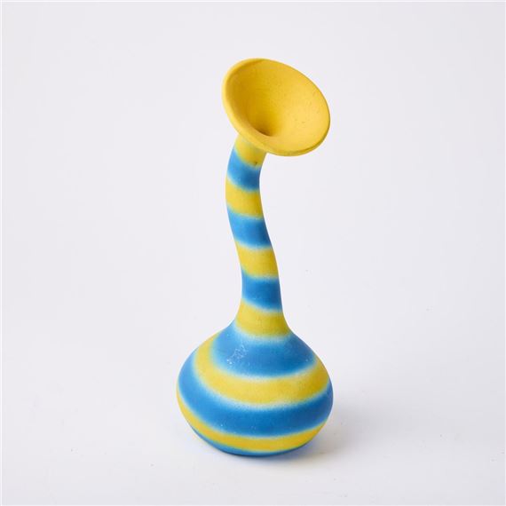 Robert Wagoner | A Robert Wagoner Yellow and Blue Vase | MutualArt