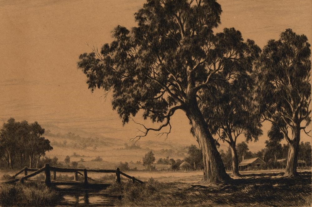 Ernest E. Abbott | Captain Cook's Cottage & Farm Gums, (2 works ...