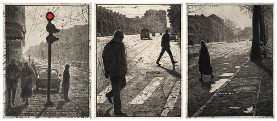 Michael Kilman | After Rain, Street in Berlin, Kaliningrad ( 3 works ...