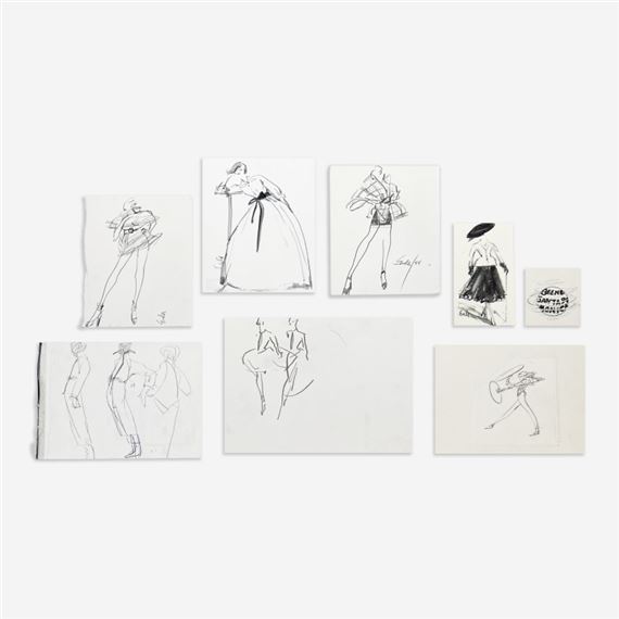 Joe Eula | 8 Illustrations for Geoffrey Beene (1994) (1994) | MutualArt