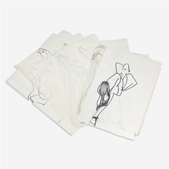 Joe Eula | 15 Drawings for Geoffrey Beene | MutualArt