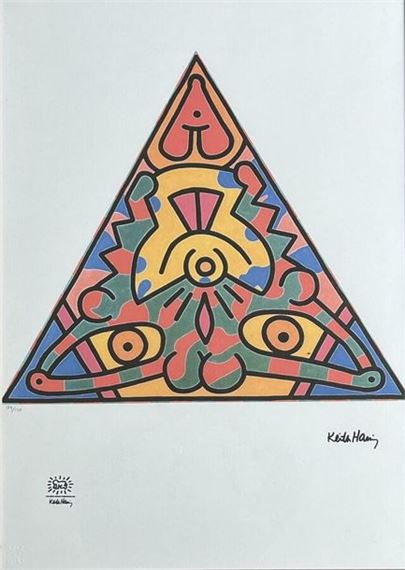 Keith Haring | Keith HARING (1958-1990) after Pyramid Silkscreen ...