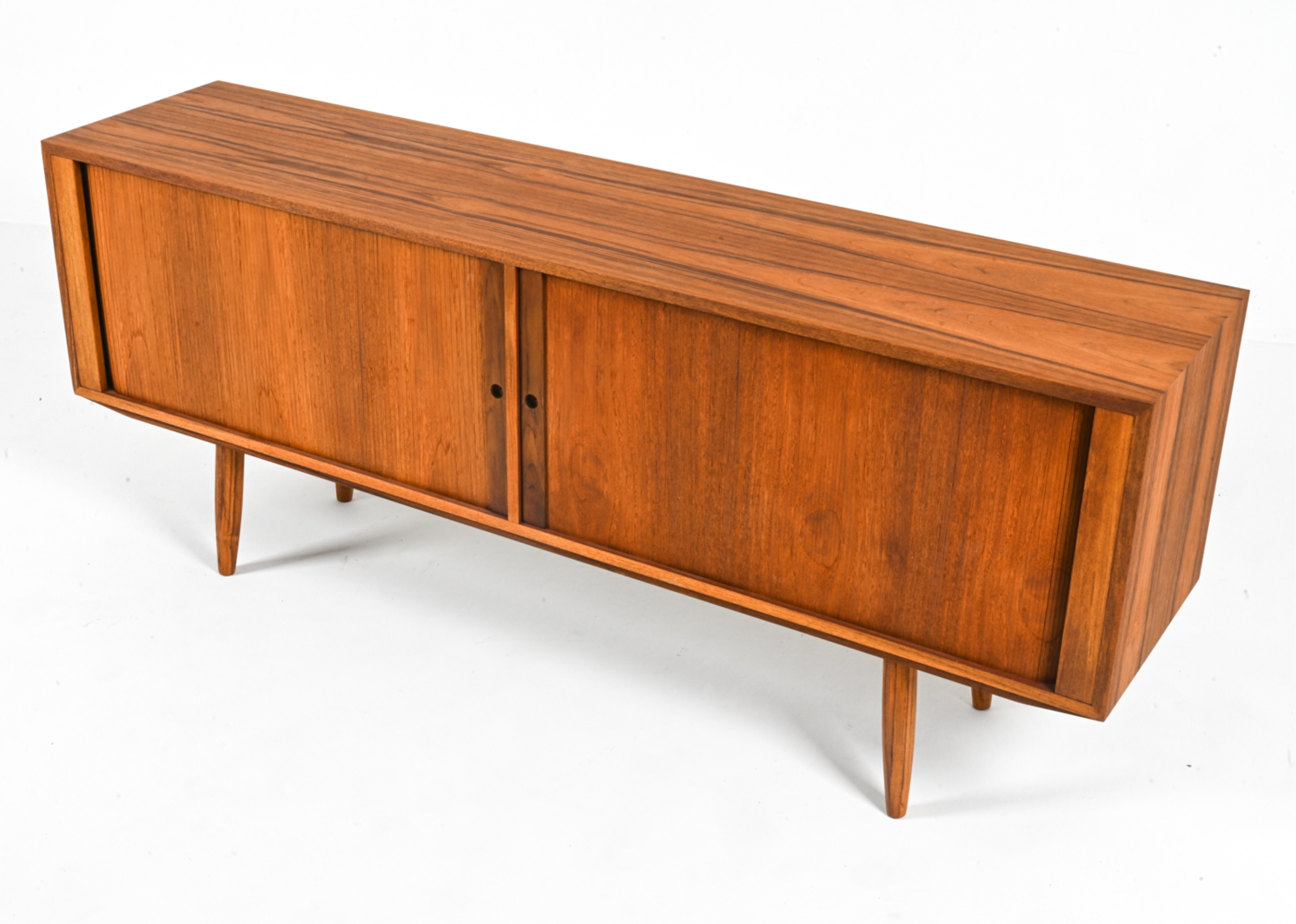 Bruno Hansen | BRUNO HANSEN DANISH TEAK TAMBOUR-FRONT SIDEBOARD | MutualArt