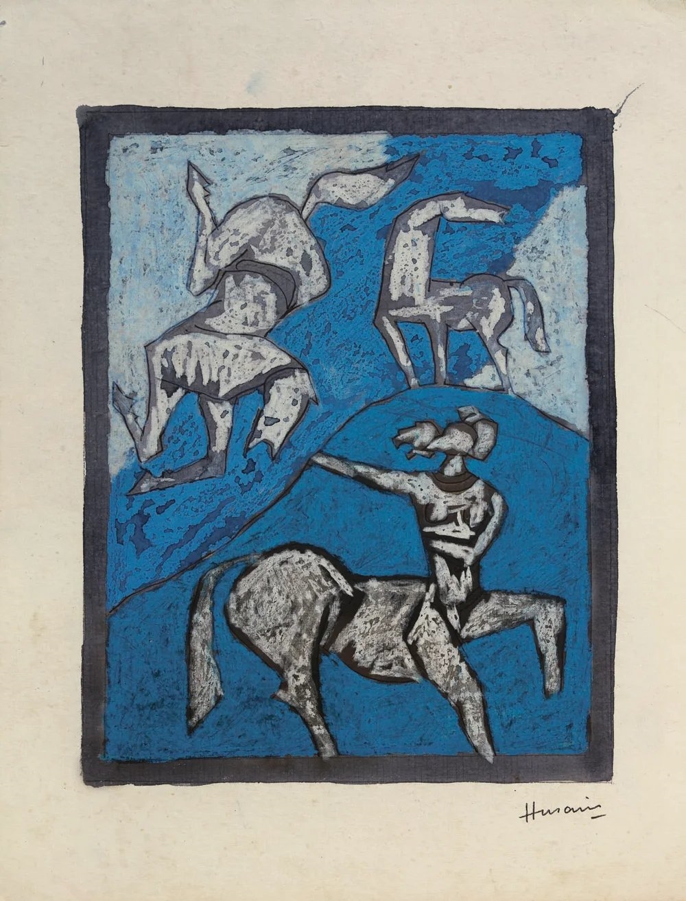 Maqbool Fida Husain | Passage Of Time (1954) | MutualArt