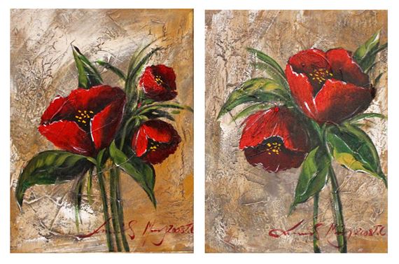 Louis May | RED POPPIES | MutualArt