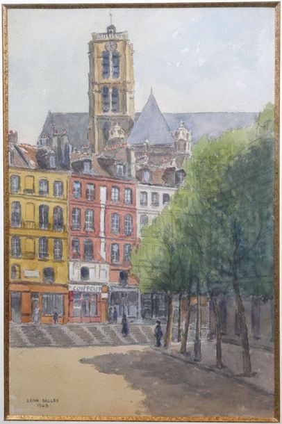 Leon Salles | Saint Gervais Church in Paris (1943) | MutualArt