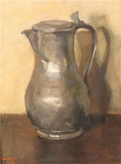 Louis Goudman | Stilleven met tinnen kan (32) | MutualArt