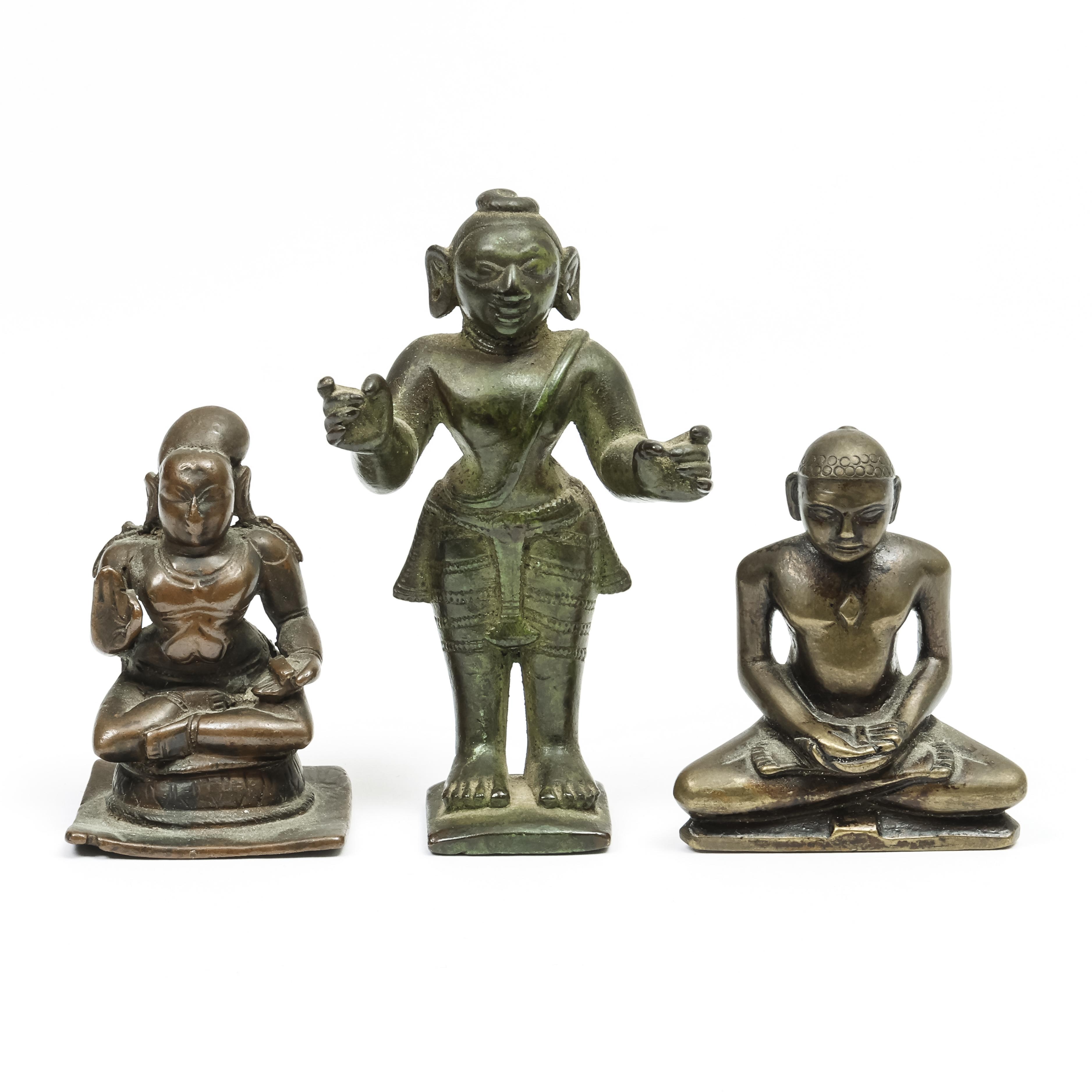 Indian School, 18th Century | Three bronze deities | MutualArt