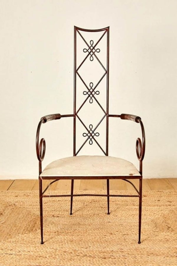 René Prou | Paire de fauteuils en fer forgé. (Circa 1960) | MutualArt