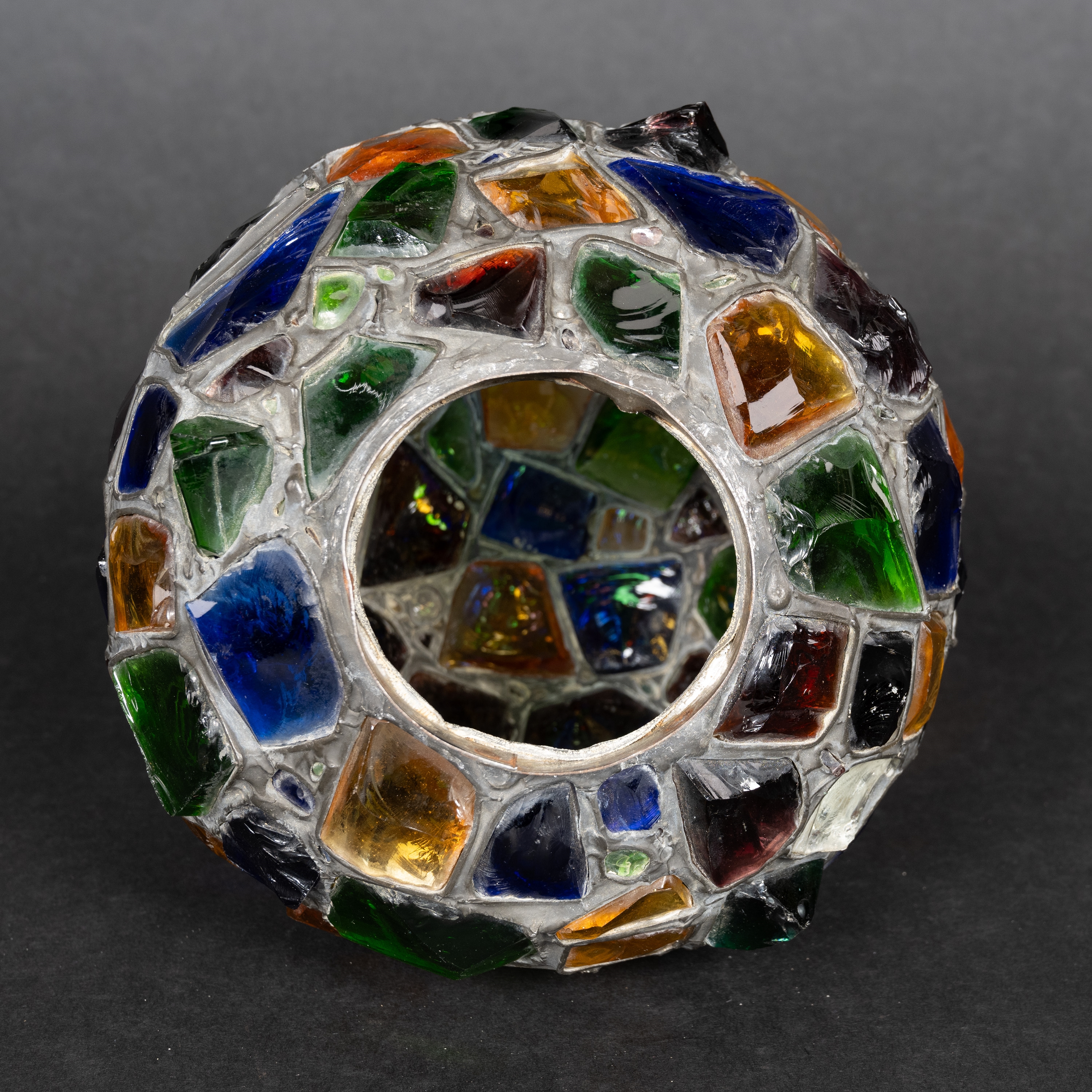 Peter Marsh | Peter Marsh Nader Brutalist MultiColor Chunky Glass Lamp ...