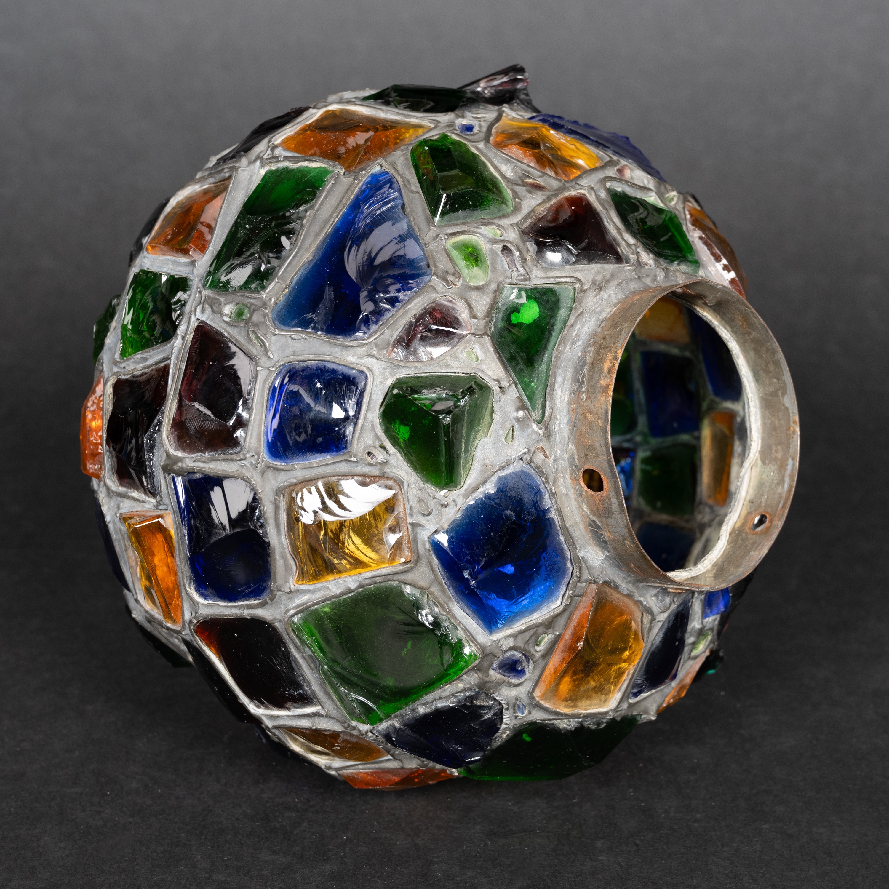 Peter Marsh | Peter Marsh Nader Brutalist MultiColor Chunky Glass Lamp ...