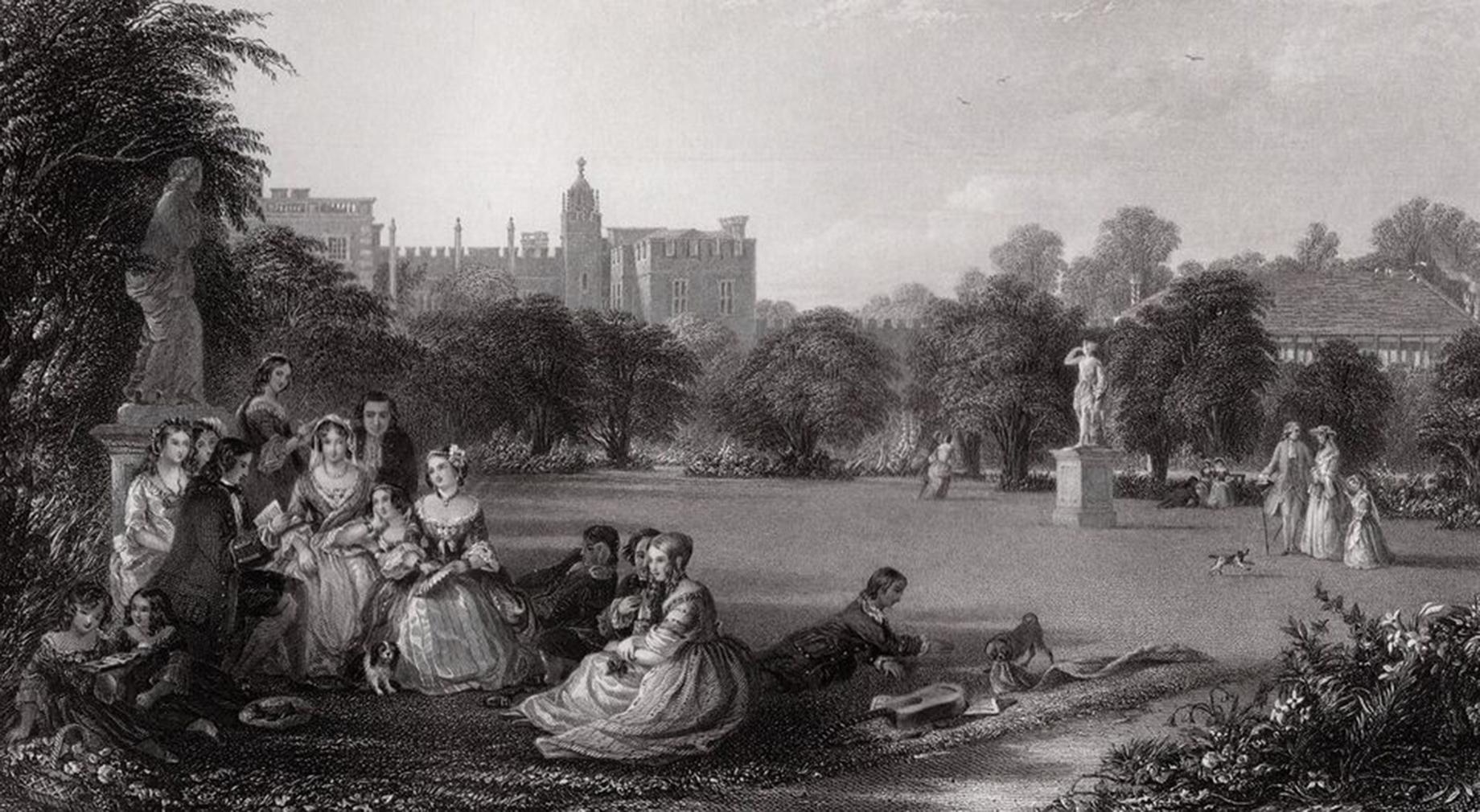 James Digman Wingfield | A Summer Noon: Hampton Court (1855) | MutualArt