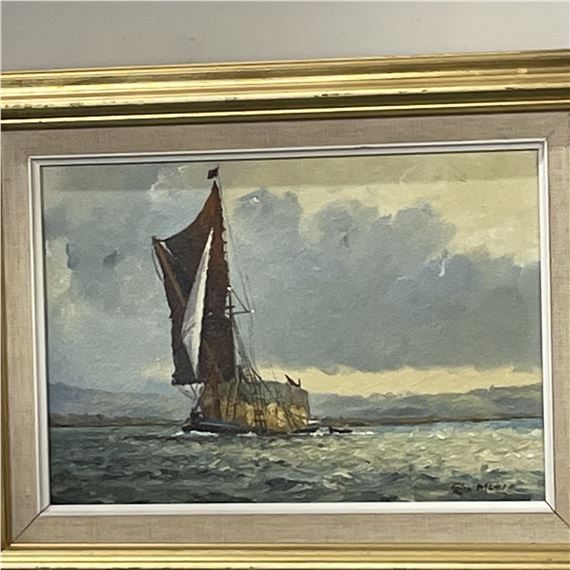 Colin Moore | Colin Moore (Essex Marine artist). A pair of gilt framed ...