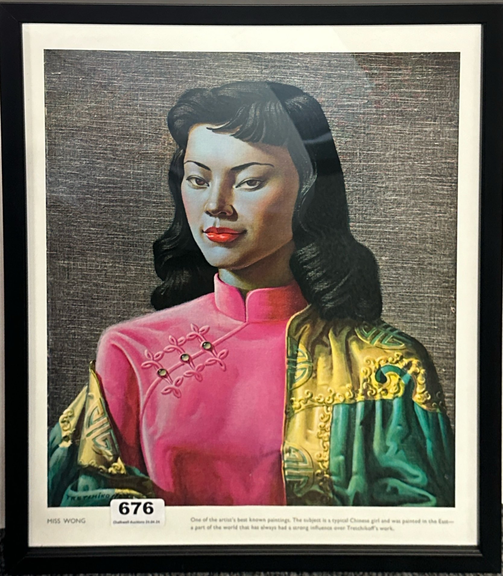 Vladimir Tretchikoff | A Tretchikoff framed 1969 lithograph of Miss ...