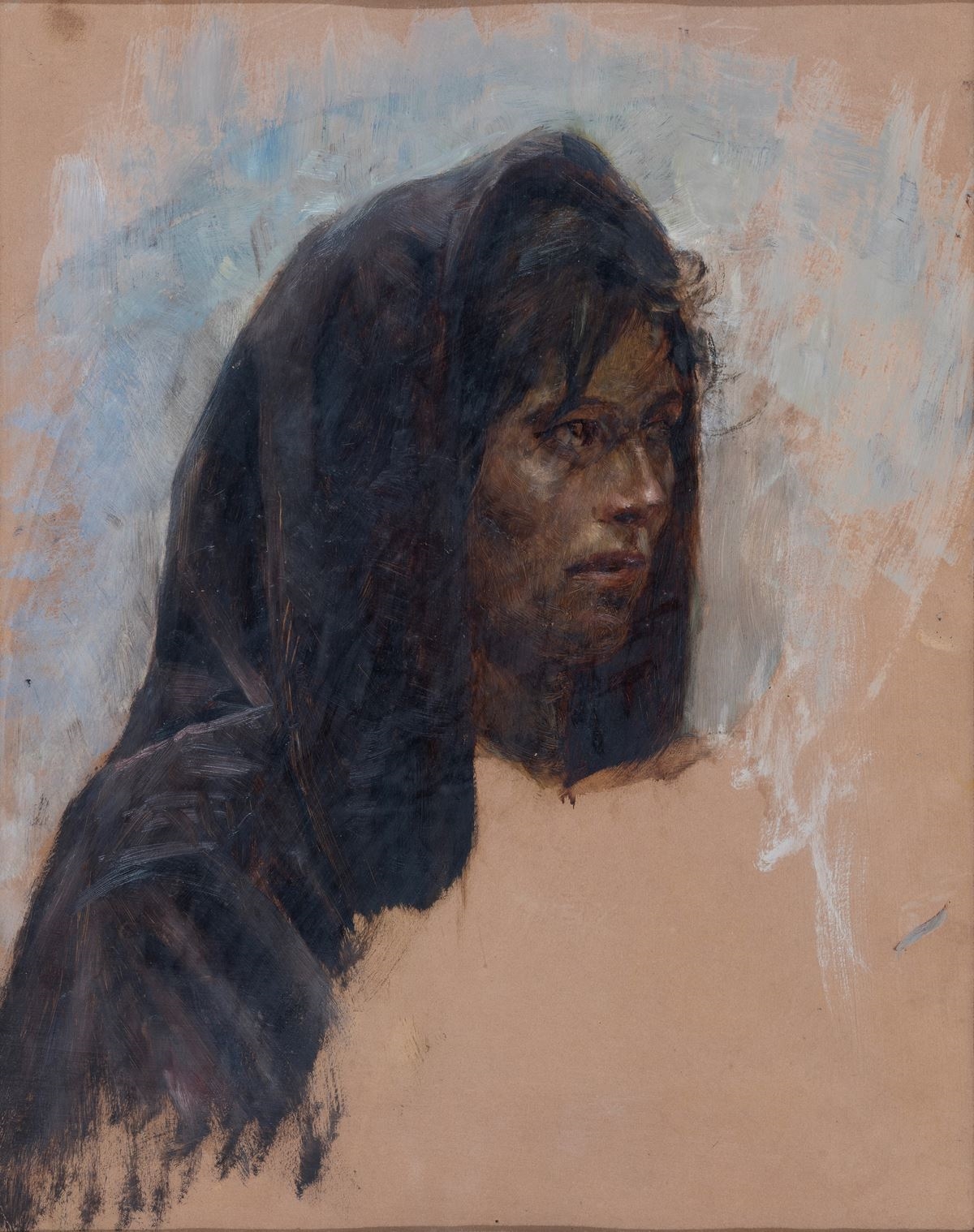 Luigi Nono | Study for 'The Funeral of a Child', 1901 (1901) | MutualArt