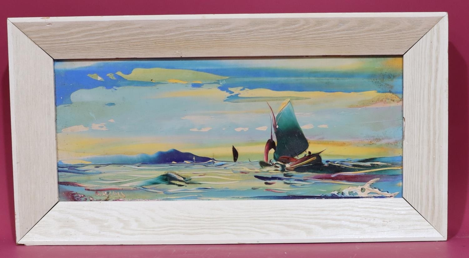George Richard Deakins | George R Deakins, impasto yacht and seascape ...