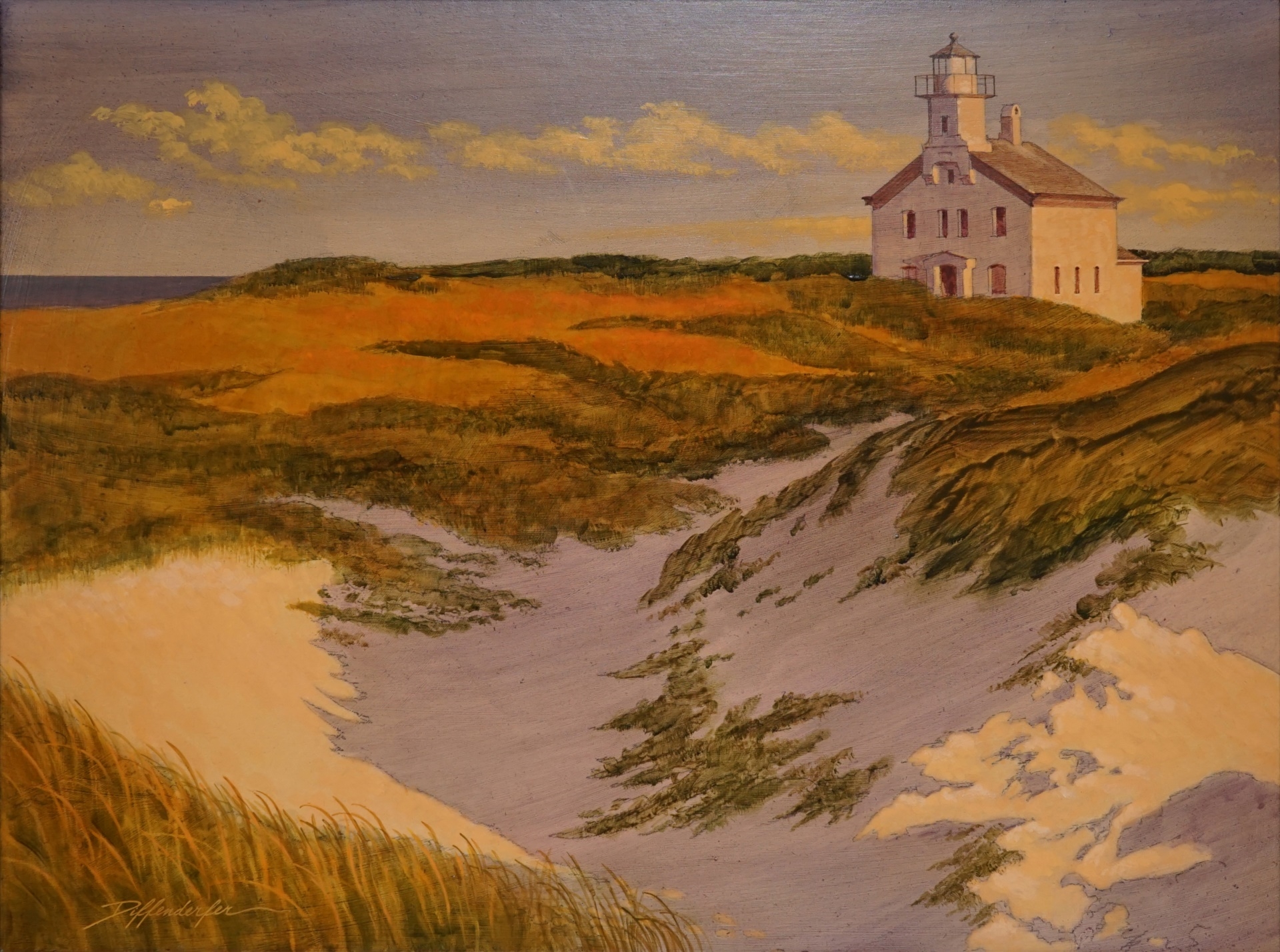 Edward Diffenderfer | 'Block Island Lighthouse' (1928) | MutualArt