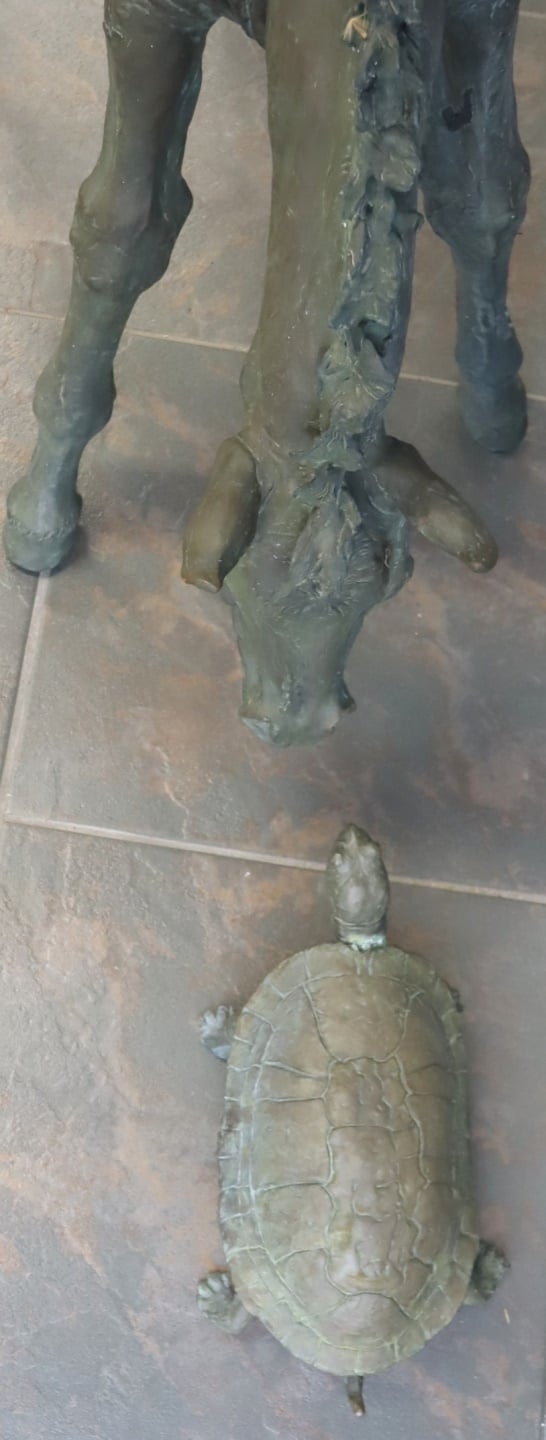 Deborah Copenhaver Fellows | Foal and turtle life size bronze sculpture ...