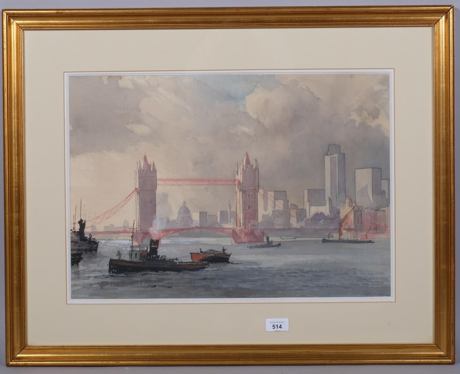 Anthony Flemming | Thames view towards Tower Bridge | MutualArt
