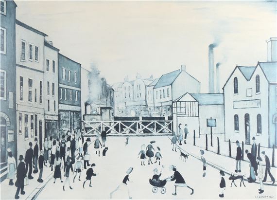 Laurence Stephen Lowry | Sunday Afternoon (1957) | MutualArt